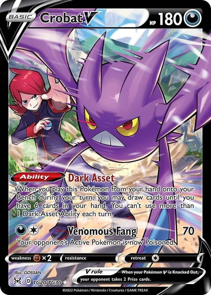 Crobat V (TG20/TG30) (SWSH11: TG) – Poke Gems MTL
