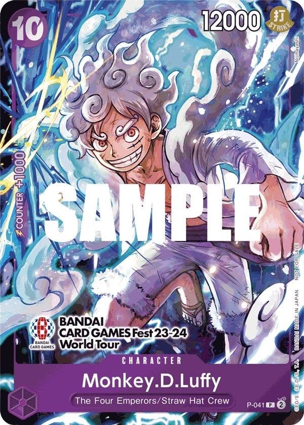 Monkey.D.Luffy (041) (BANDAI CARD GAMES Fest 23-24 World Tour) (P-041 ...