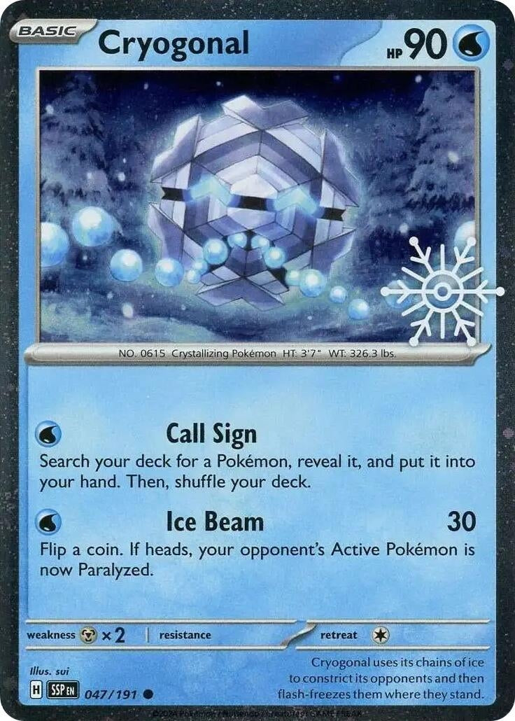 Cryogonal (Holiday Calendar) (047/191) (MCAP) – Poke Gems MTL