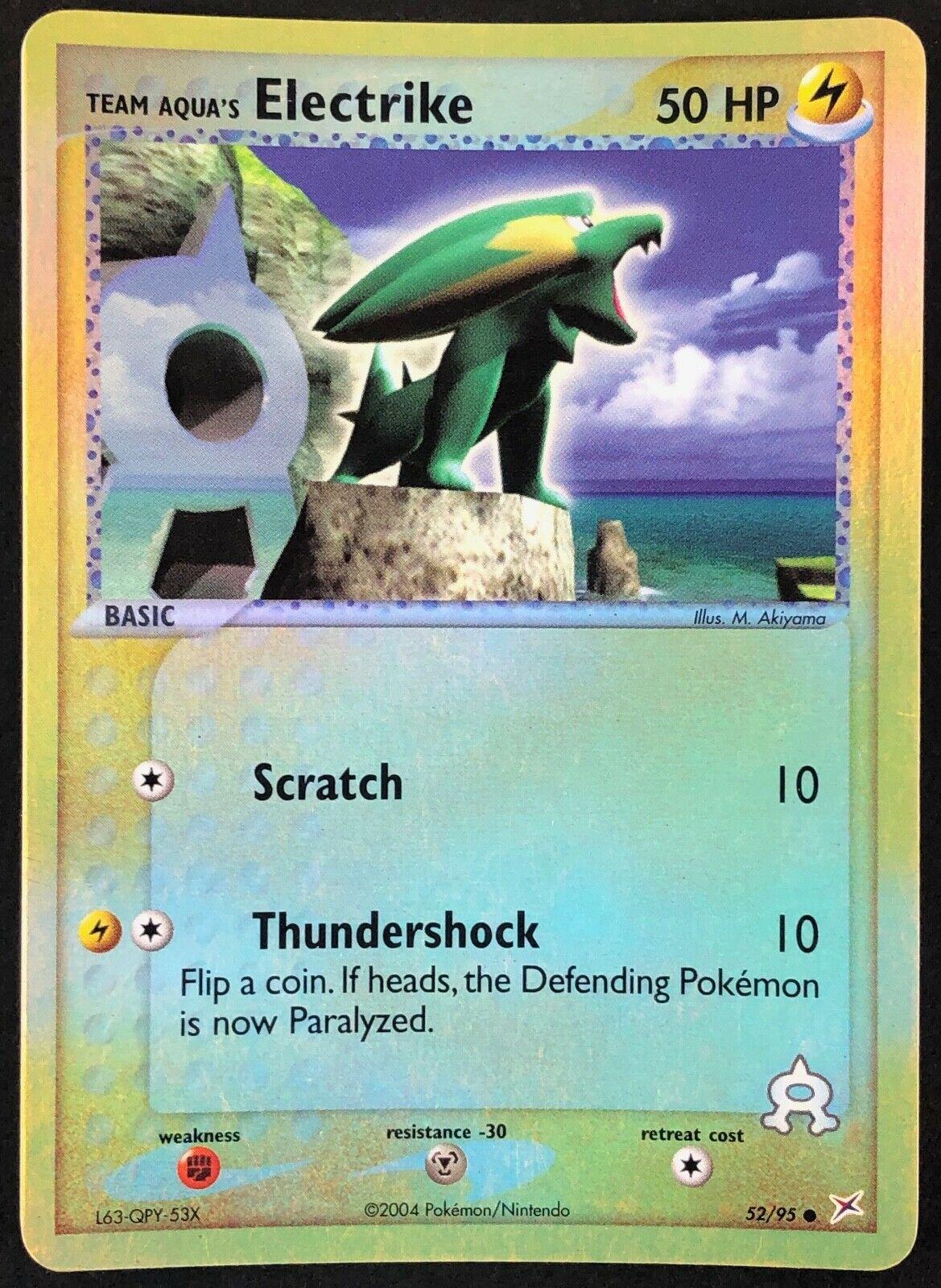 Team Aqua's Electrike (Reverse) 52/95 - MP – Poke Gems MTL