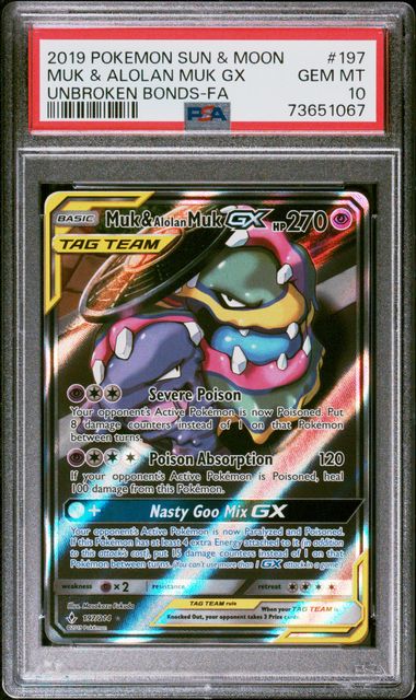 Muk & Alolan Muk GX PSA 10 – Poke Gems MTL